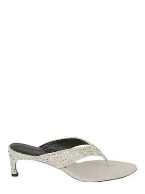 ROTATE BY BIRGER CHRISTENSEN Stud-embellished Leather Sandals - Neutrals