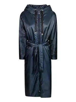 Max Mara Parka With Drawstring Hood - Blue