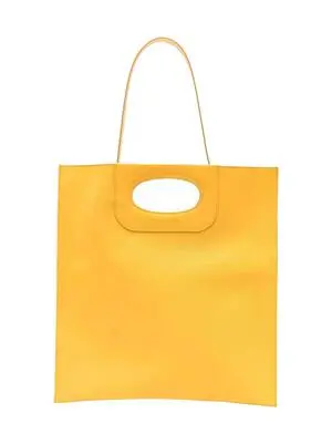 GHERARDINI Piattina Cut-out-handle Clutch Bag - Yellow