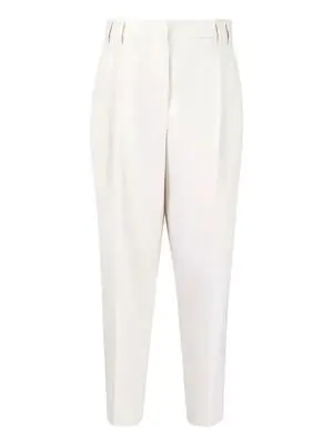 Brunello Cucinelli Pleated Tailored Trousers - Neutrals