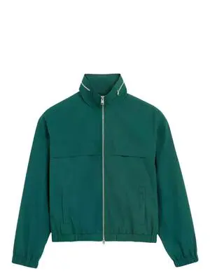 Ami Cotton And Nylon Canvas Windbreaker - Green