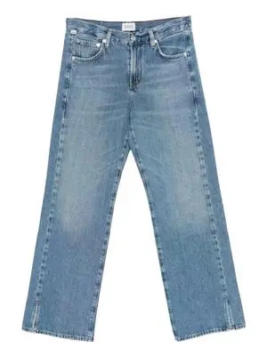 Citizens Of Humanity Side-slit Straight Leg Jeans - Blue