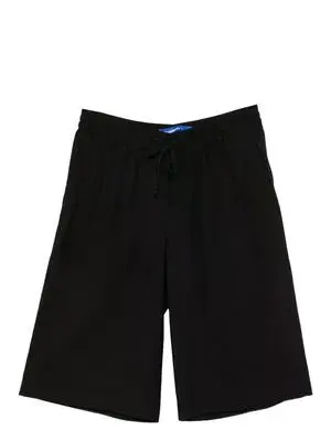 Karl Lagerfeld Drawstring-waist Shorts - Black