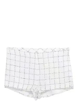 LIBEROWE Check-pattern Shorts - White