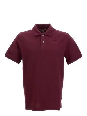 K-WAY Amedee Logo-patch Piqué Polo Shirt - Red