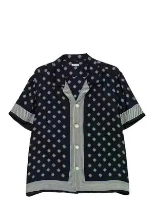 BODE Foyer Diamond Shirt - Blue