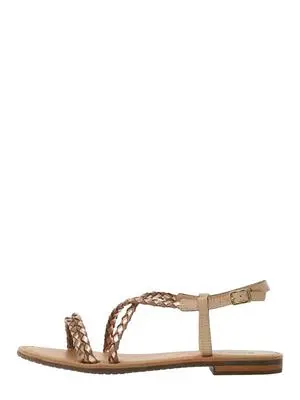 Geox Braided Metallic Sandals - Neutrals