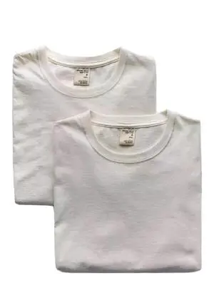 IMOGENE + WILLIE Cotton Project Crew-neck T-shirt Set - Neutrals