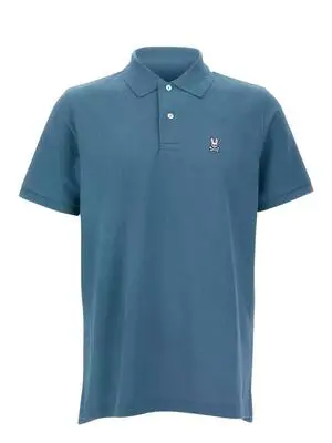 Psycho Bunny Classic Logo-embroidered Polo Shirt - Blue