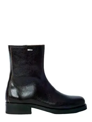 Our Legacy Side-zip Leather Boots - Brown