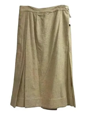 Victoria Beckham Embellished Pleated Skirt - Neutrals