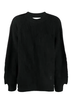 AMBUSH Ribbed Knit Jumper - Black