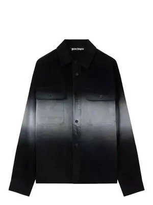 Palm Angels Gradient-effect Shirt Jacket - Black