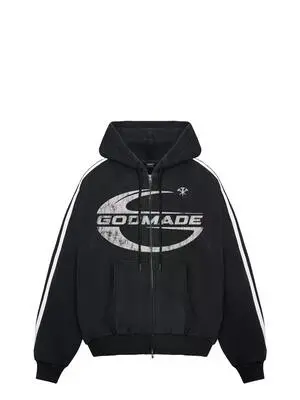 GODMADE Logo-print Hoodie - Black