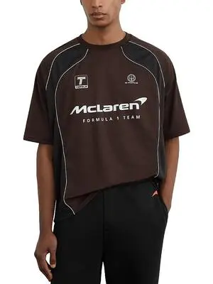 REISS Formula 1 Team Racing T-shirt - Chocolate