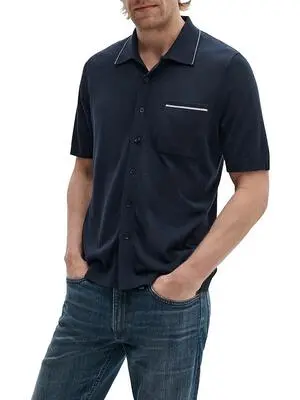 Rag & Bone Conrad Silk Blend Shirt Sal