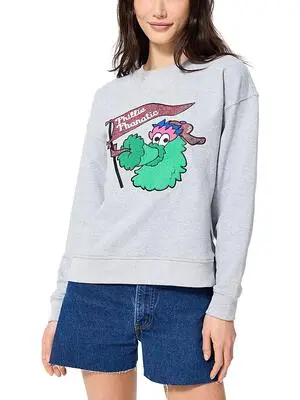 Terez Gemstone Logo Crewneck Sweatshirt - Philadelphia Phillies