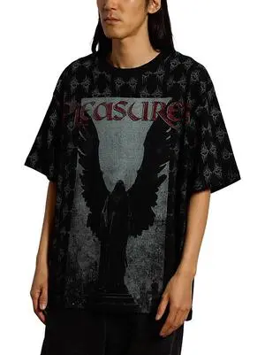PLEASURES Judgment Logo Graphic T-shirt - Black
