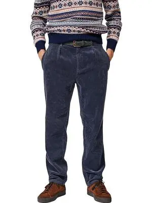 AUBIN Barrowby Cord Pants - Navy