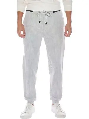 Brunello Cucinelli Ribbed Drawstring Track Pants - Grey