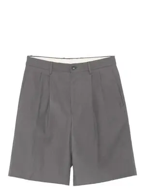 Tagliatore Pleated Tailored Shorts - Grey