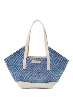Marni Woven Shoulder Bag - Blue