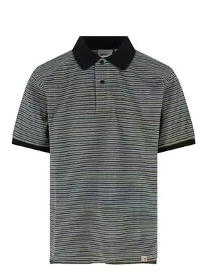 Carhartt Work In Progress Dion Striped Polo Shirt - Black
