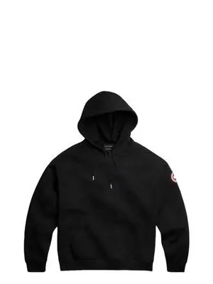 Canada Goose Logo-patch Drawstring Hoodie - Black