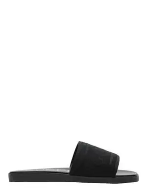 Gucci Logo-jacquard Slides - Black