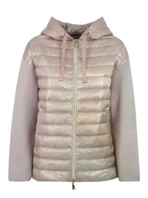 Herno Quilted-panel Hooded Jacket - Pink