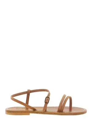 K.JACQUES Strappy Leather Sandals - Neutrals