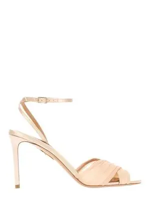 AQUAZZURA Ruched-strap Sandals - Neutrals