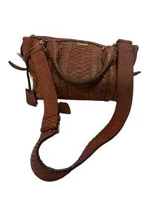 BURBERRY Burberry Nevinson Python Bowling Bag