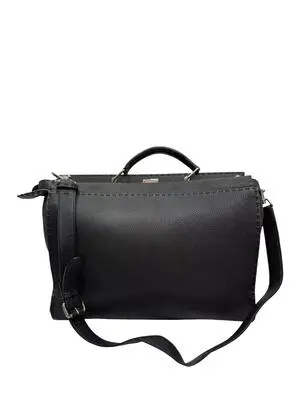 Fendi Selleria Peekaboo Top Handle Bag - Black