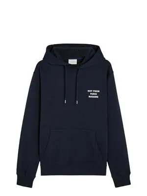 Drole De Monsieur Nfpm Hooded Cotton Sweatshirt - Navy