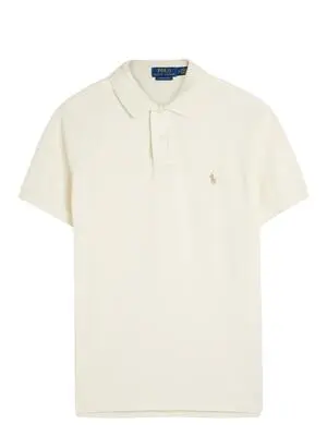Polo Ralph Lauren Pique Cotton Polo Shirt - Ecru