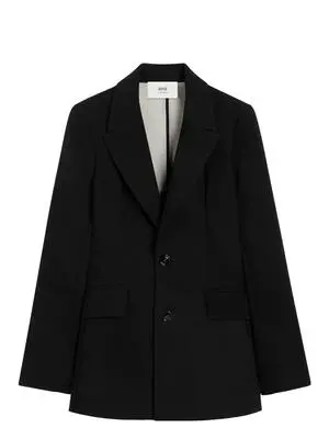 AMI Paris Single-breasted Blazer - Black
