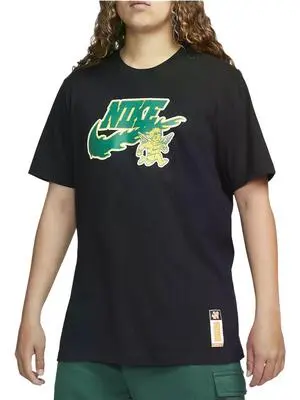 Nike Cherub-print T-shirt - Black