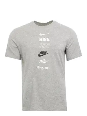 Nike Sportswear Club Logo-print T-shirt - Grey