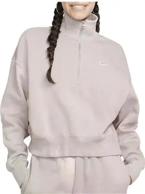 Nike Phoenix Fleece Half-zip Sweater - Neutrals