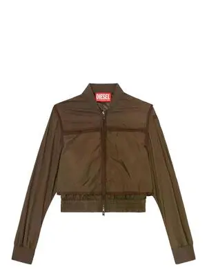 DIESEL® Zip-up Bomber Jacket - Brown