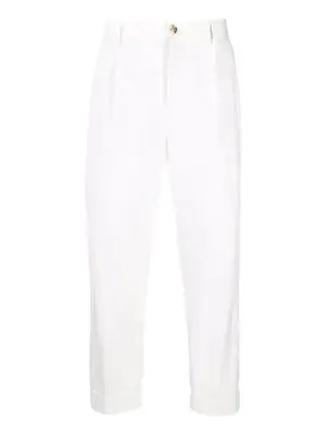 Brunello Cucinelli Pleated Tailored Trousers - White