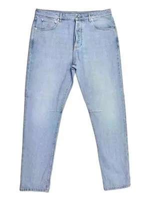 Brunello Cucinelli Five-pocket Logo-patch Jeans - Blue