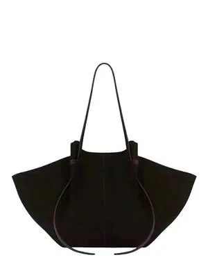 Yuzefi Mochi Suede Shoulder Bag Black