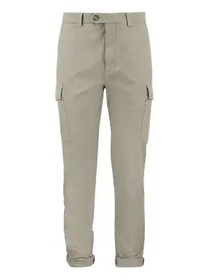 Brunello Cucinelli Cargo Straight-leg Trousers - Neutrals