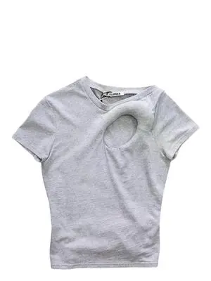Ottolinger Cut-out Short-sleeved T-shirt - Grey
