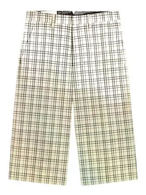 Ami Wide Leg Bermuda Shorts - Neutrals