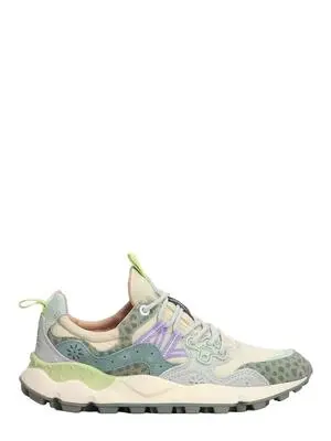 FLOWER MOUNTAIN Yamano 3 Leopard-print Panelled Sneakers - Neutrals