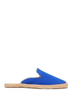 Soludos Canvas Espadrille Mules - French Blue