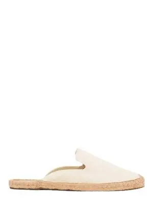 Soludos Canvas Espadrille Mules - Natural Undyed